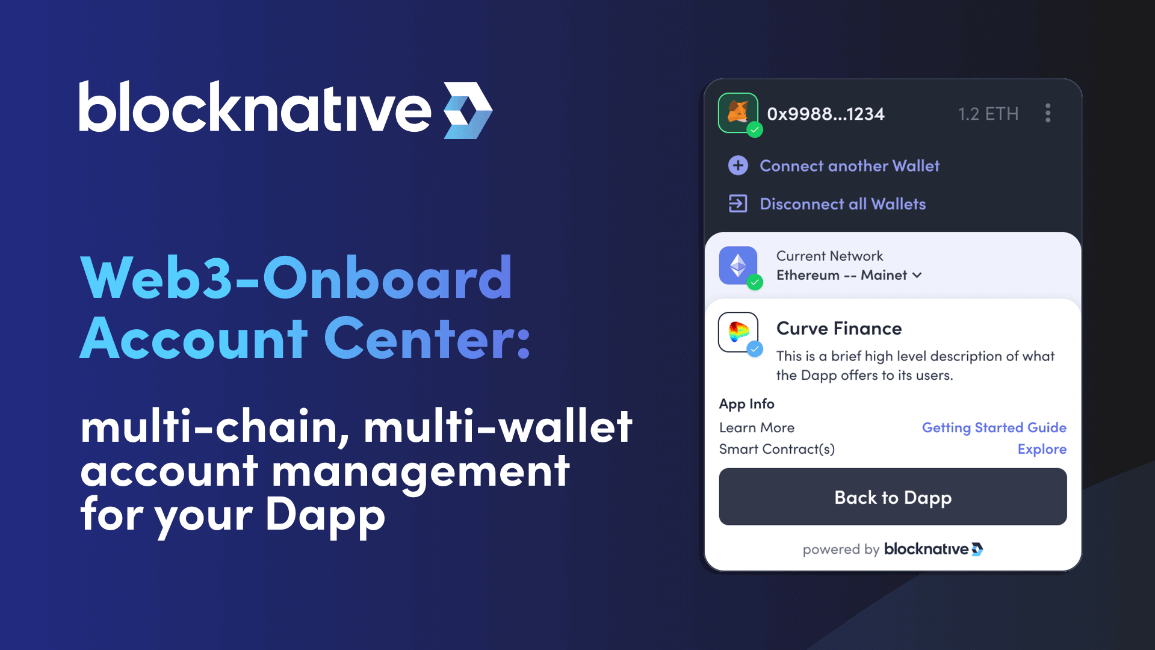 Web3-Onboard Now Supports Multi-Chain and Multi-Wallet Account Management on Dapps with Account ...